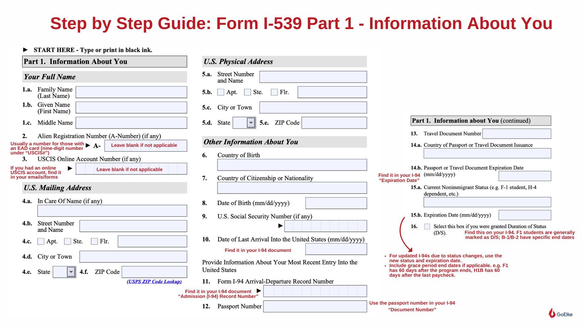 Understanding Form I-539 | Change of Status Guide | USCIS